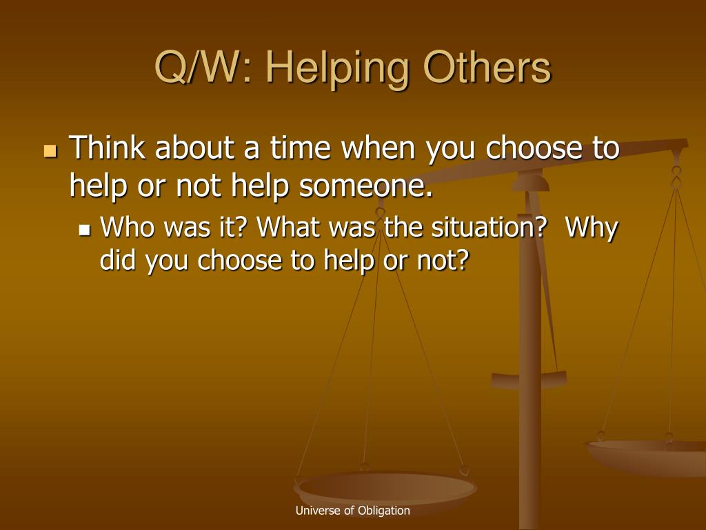 PPT - Q/W: Helping Others PowerPoint Presentation, free download - ID ...