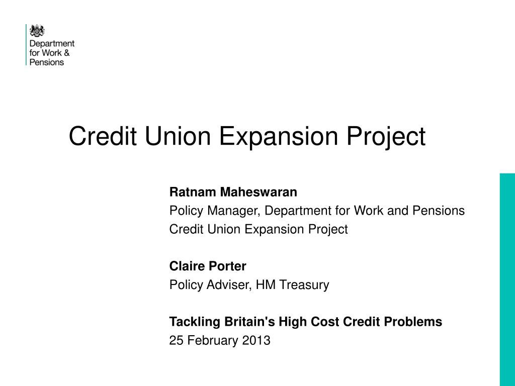 PPT - Credit Union Expansion Project PowerPoint Presentation, free ...