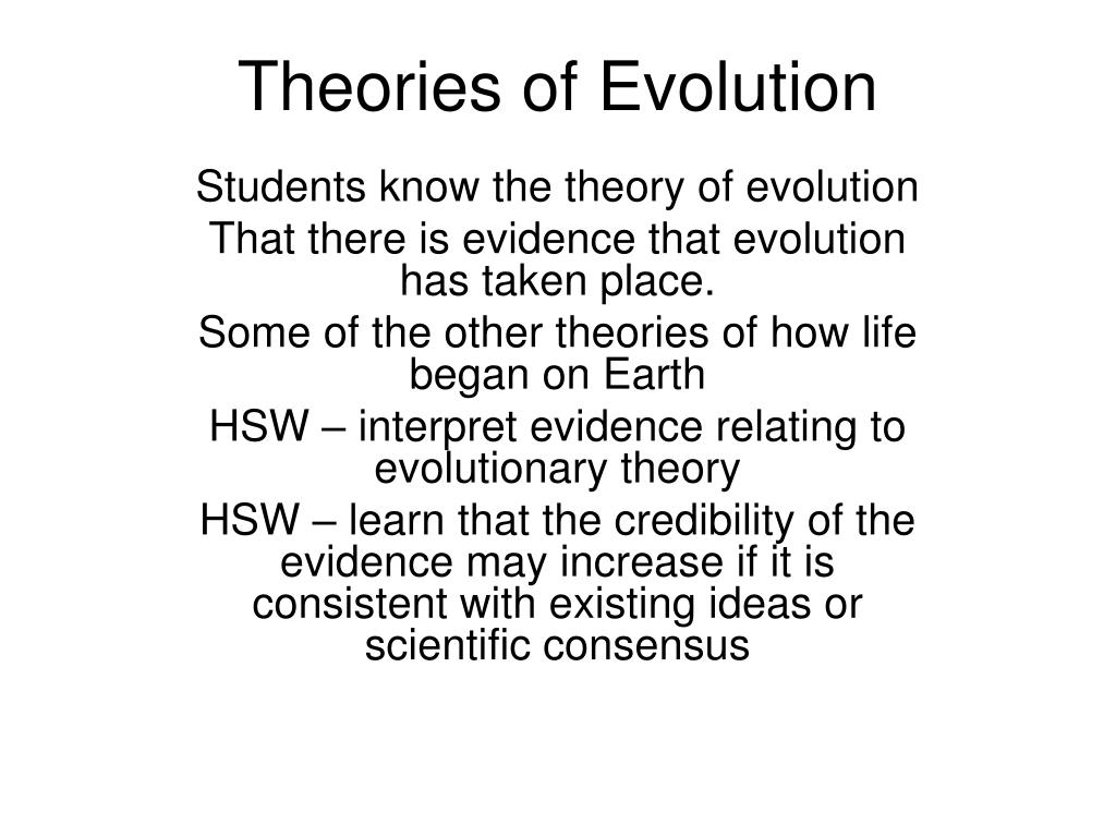 PPT - Theories of Evolution PowerPoint Presentation, free download - ID ...