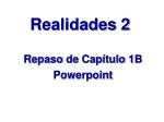 PPT - Realidades 2 PowerPoint Presentation, free download - ID:3316283