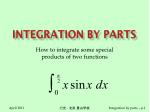 PPT - 6.1 Integration by parts PowerPoint Presentation, free download ...