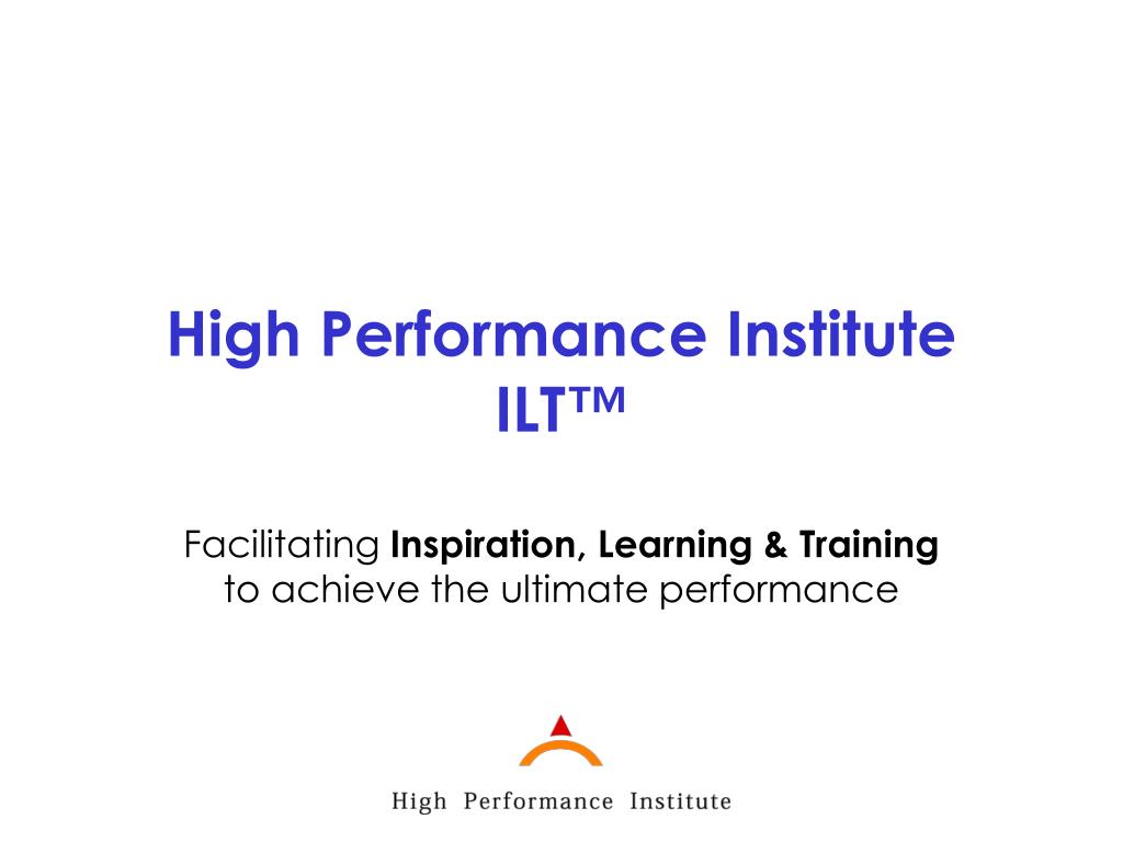 PPT - High Performance Institute PowerPoint Presentation, free download ...