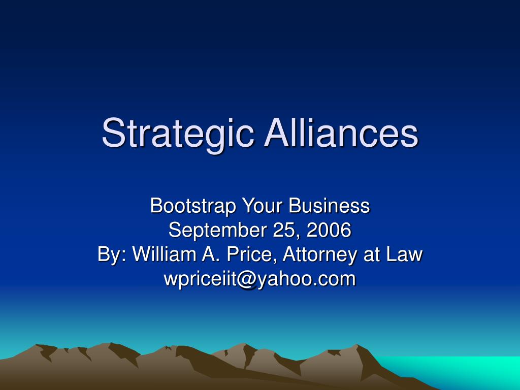 PPT - Strategic Alliances PowerPoint Presentation, free download - ID ...