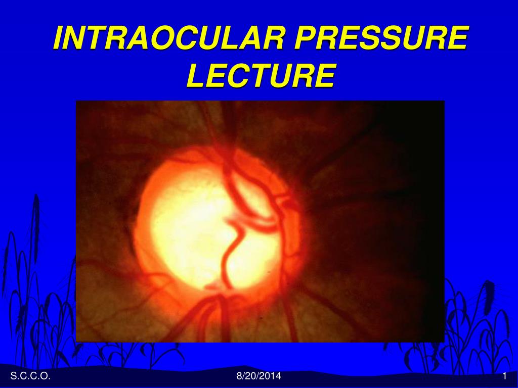 PPT - INTRAOCULAR PRESSURE LECTURE PowerPoint Presentation, free ...