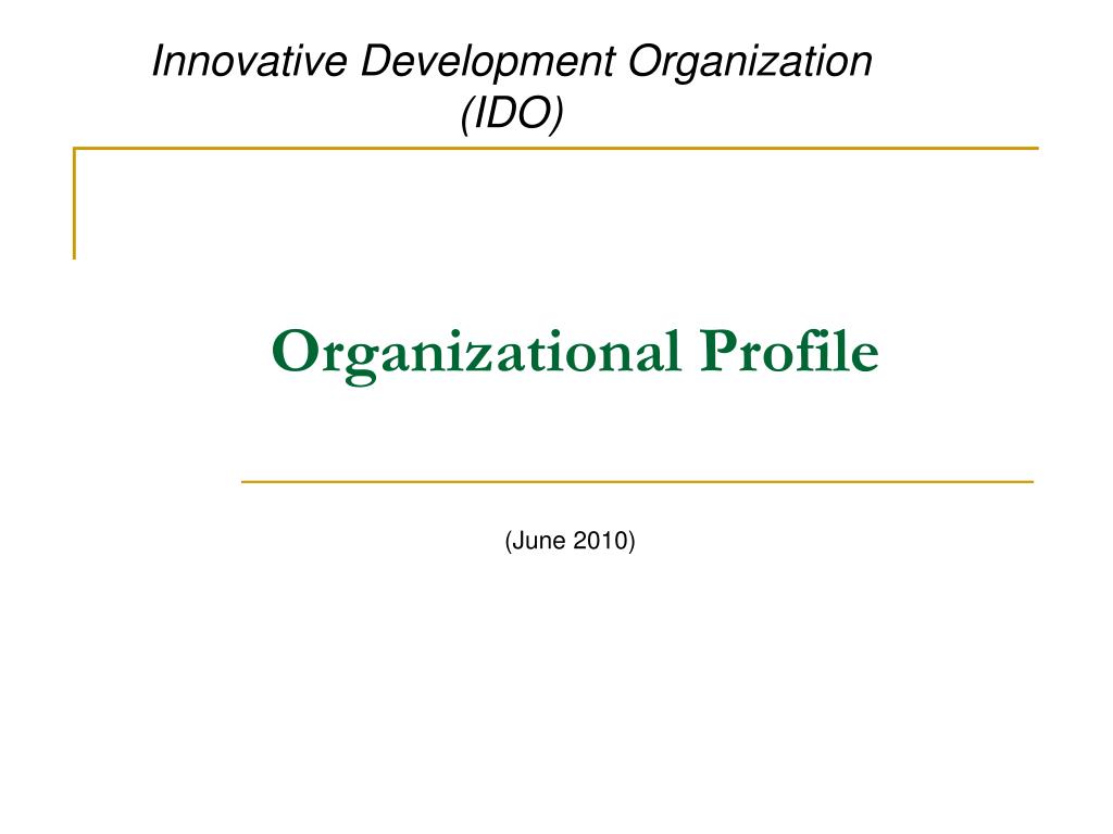 PPT - Organizational Profile PowerPoint Presentation, free download ...