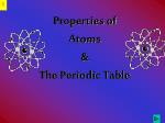 PPT - Properties of the Periodic Table PowerPoint Presentation, free ...