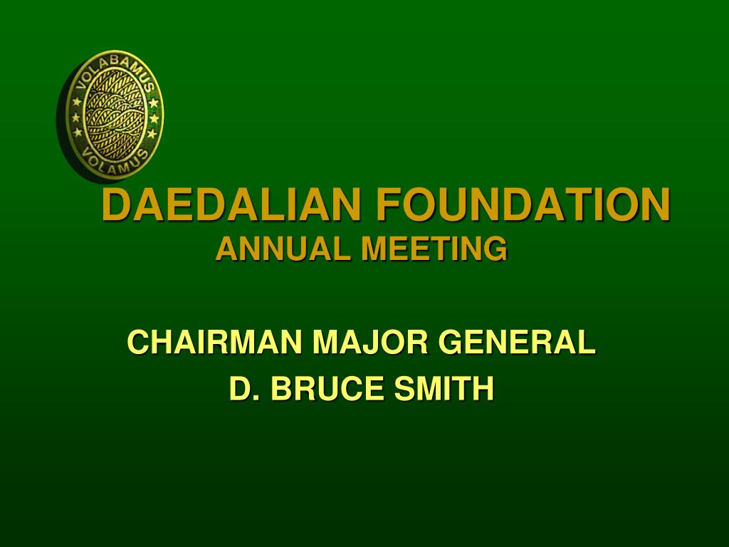 PPT - DAEDALIAN FOUNDATION PowerPoint Presentation, free download - ID ...