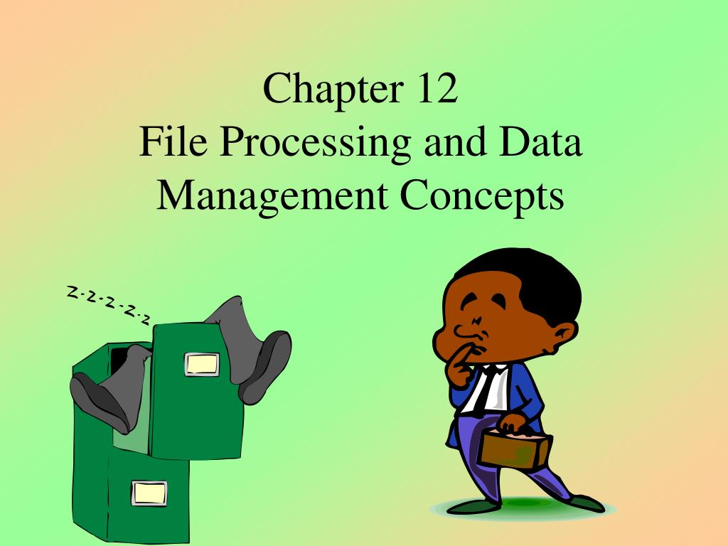 PPT - Chapter 12 File Processing and Data Management Concepts ...