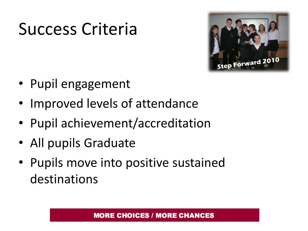 PPT - Success Criteria PowerPoint Presentation, free download - ID:3322039