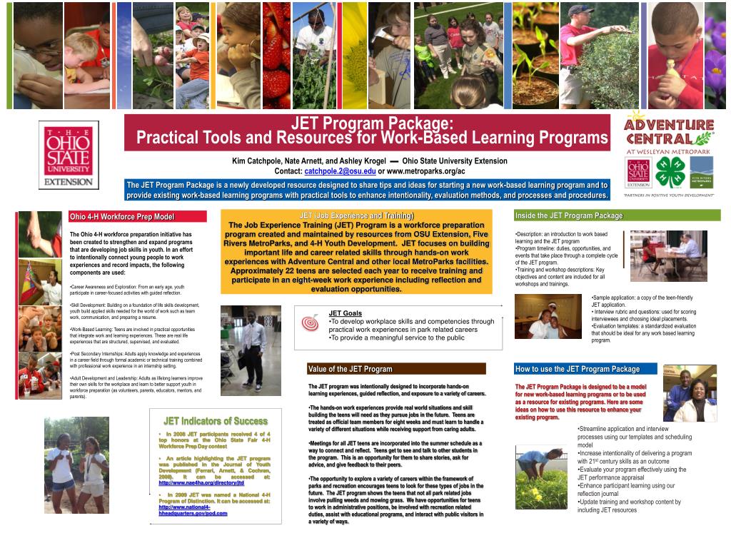 PPT - JET Program Package: Practical Tools and Resources for Work-Based ...