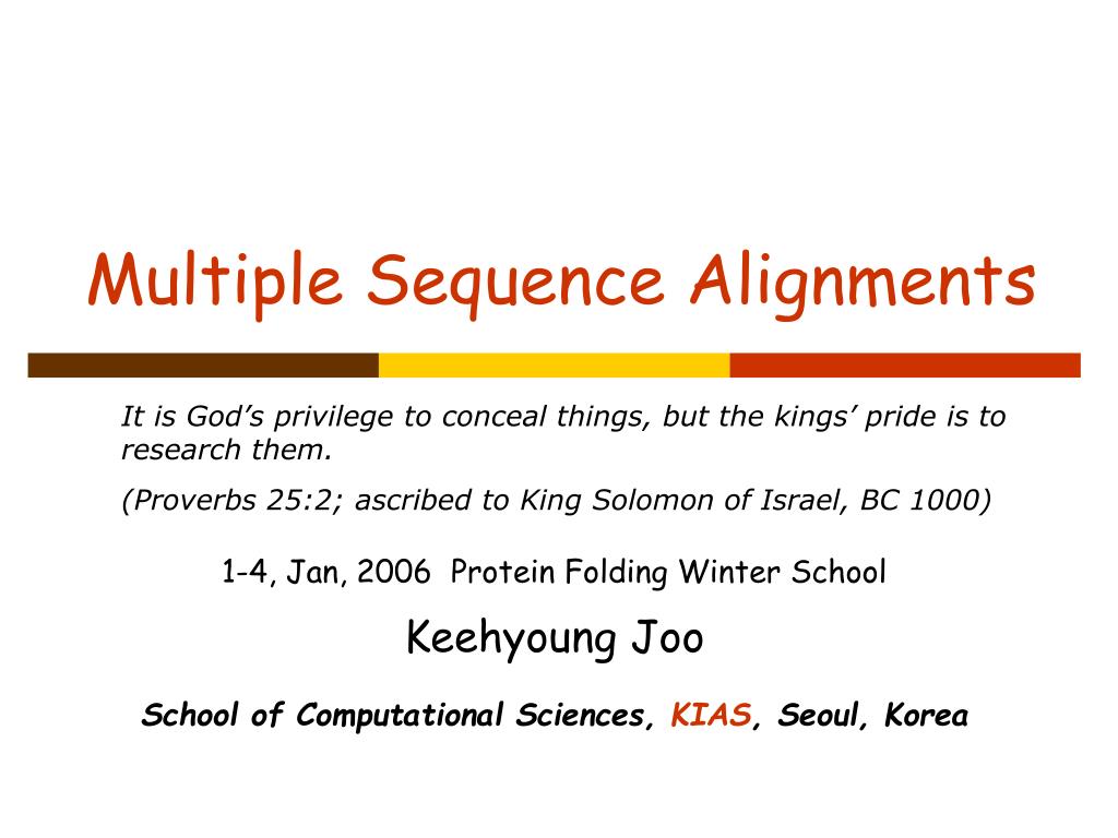 PPT - Multiple Sequence Alignments PowerPoint Presentation, free ...