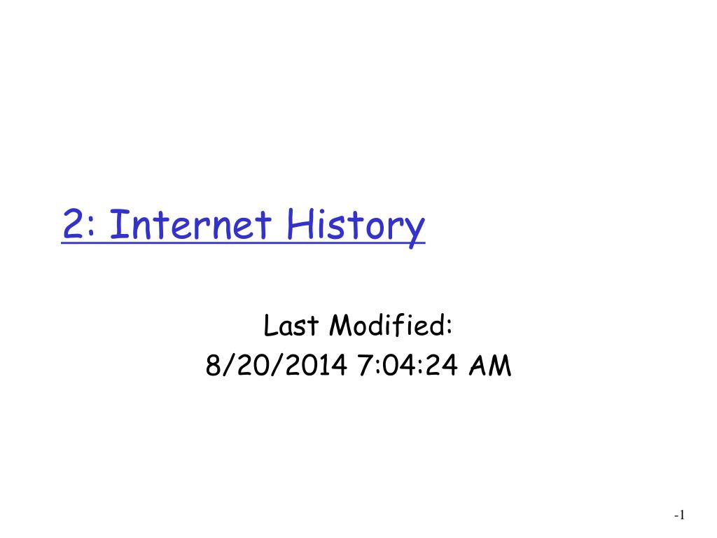 PPT - 2: Internet History PowerPoint Presentation, free download - ID ...