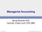 PPT - Managerial Accounting Second Edition Weygandt / Kieso / Kimmel ...