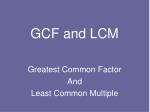 PPT - GCF and LCM PowerPoint Presentation, free download - ID:8820057