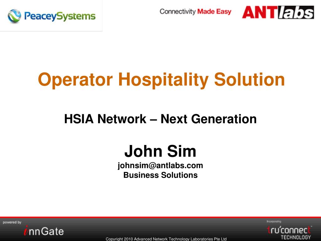 PPT - Operator Hospitality Solution PowerPoint Presentation, free ...