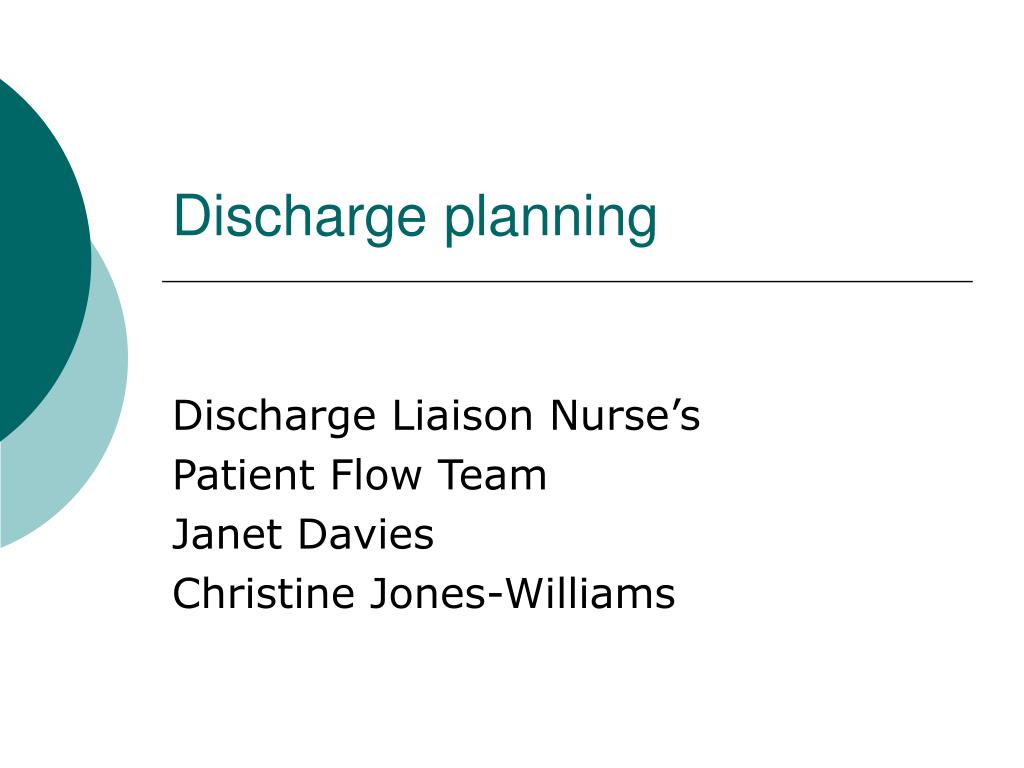 PPT - Discharge planning PowerPoint Presentation, free download - ID ...