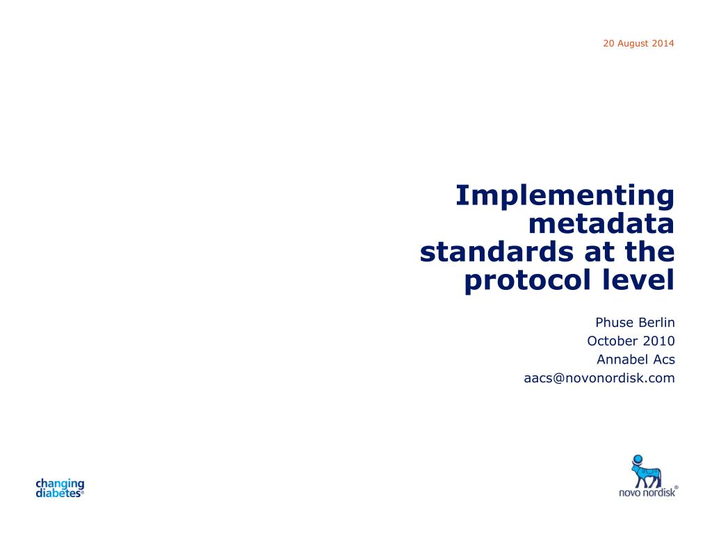 PPT - Implementing metadata standards at the protocol level PowerPoint Presentation - ID:3338370