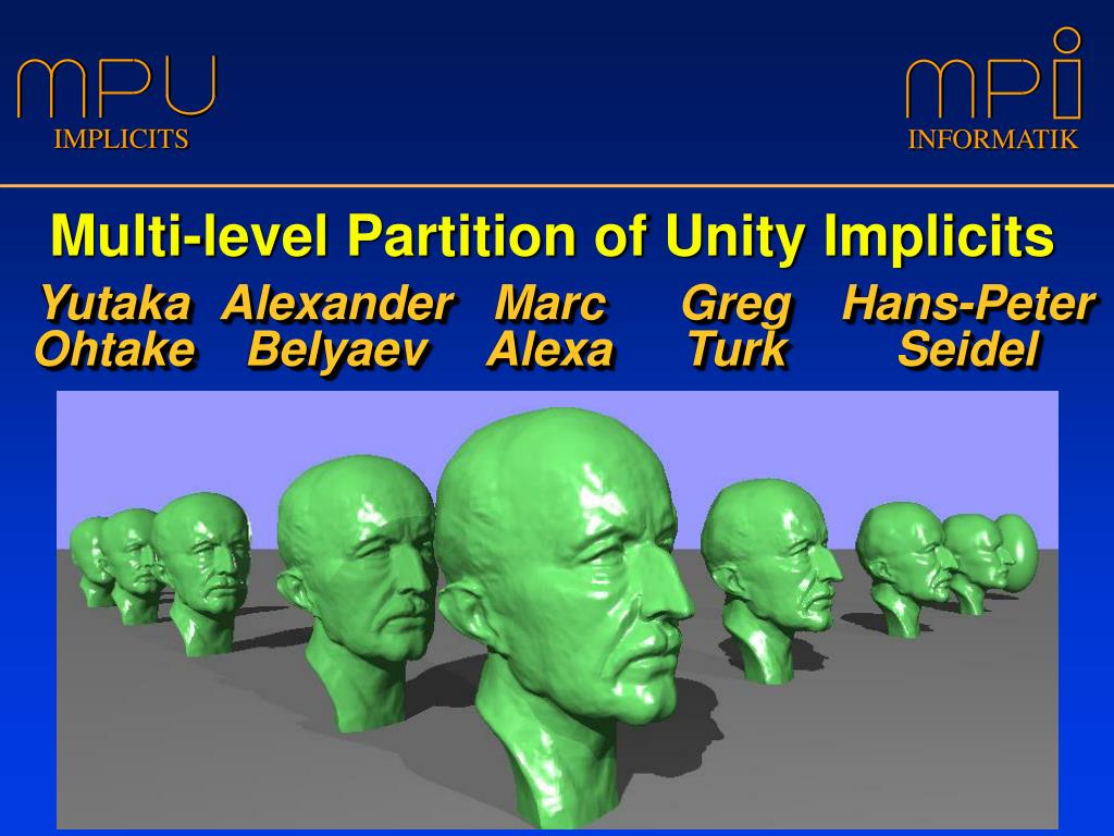 Ppt Multi Level Partition Of Unity Implicits Powerpoint Presentation