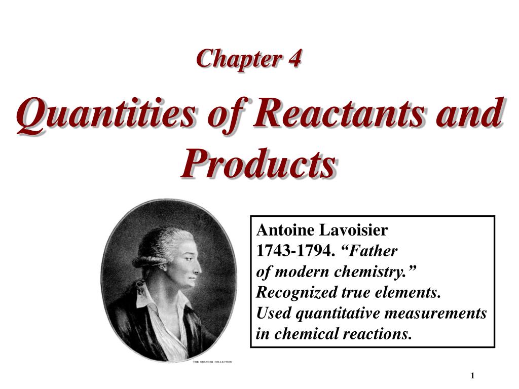 PPT - Quantities of Reactants and Products PowerPoint Presentation ...