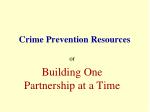 PPT - Crime Prevention PowerPoint Presentation, free download - ID:1217236