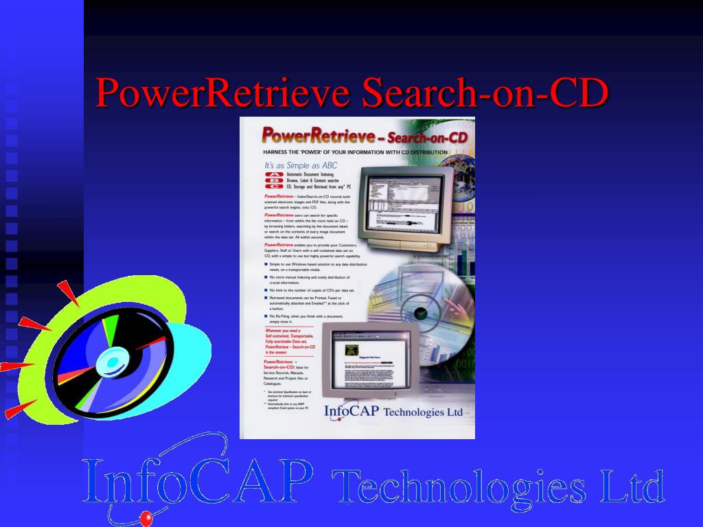 PPT - PowerRetrieve Search-on-CD: Global Knowledge Management Solution ...