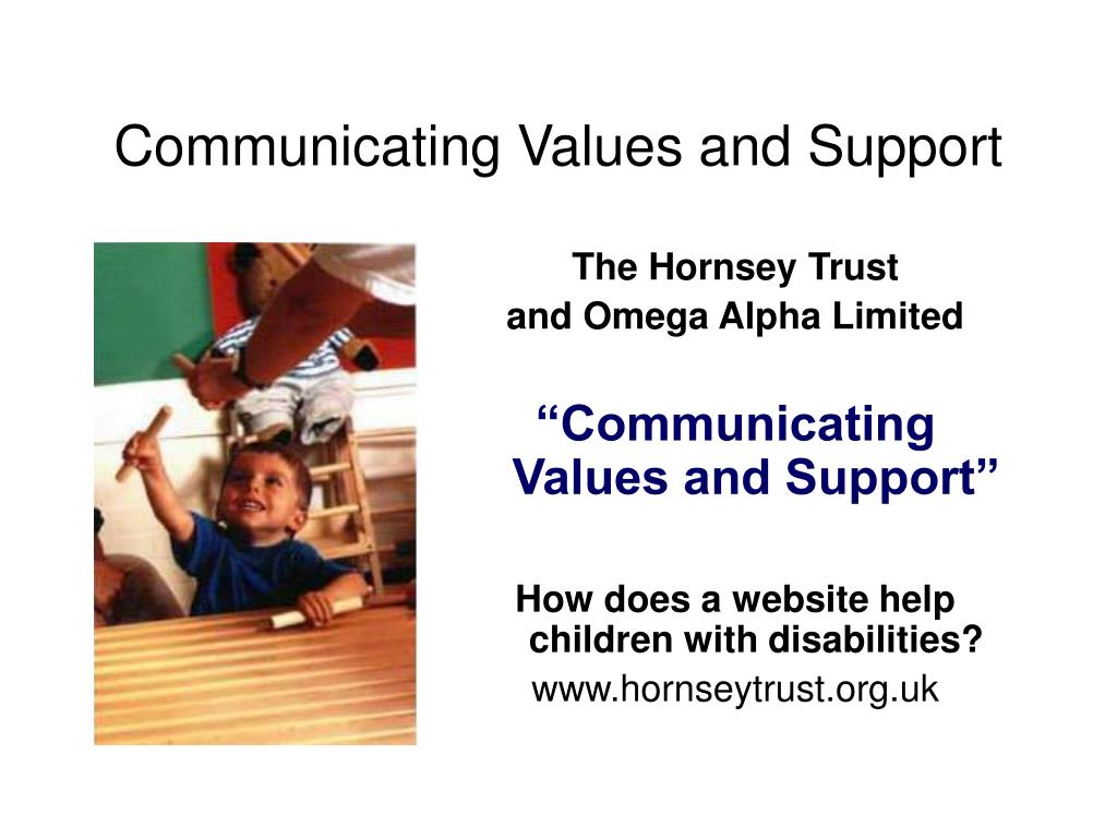 PPT - Communicating Values and Support PowerPoint Presentation, free ...