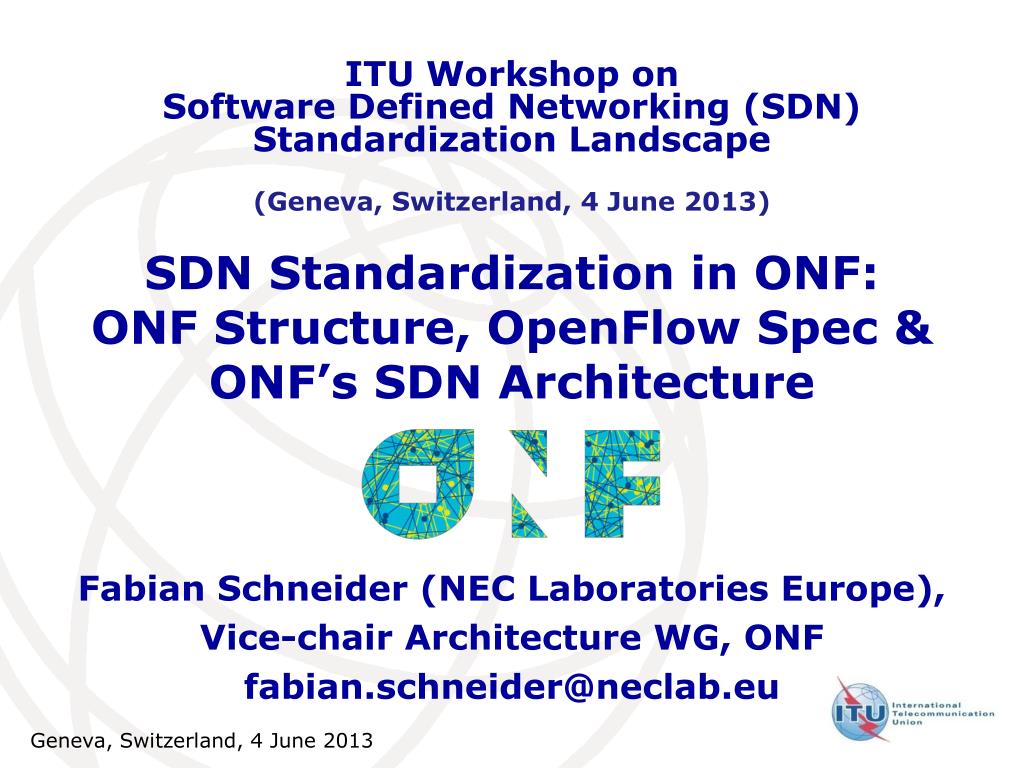 PPT - SDN Standardization in ONF: ONF Structure, OpenFlow Spec & ONF’s ...