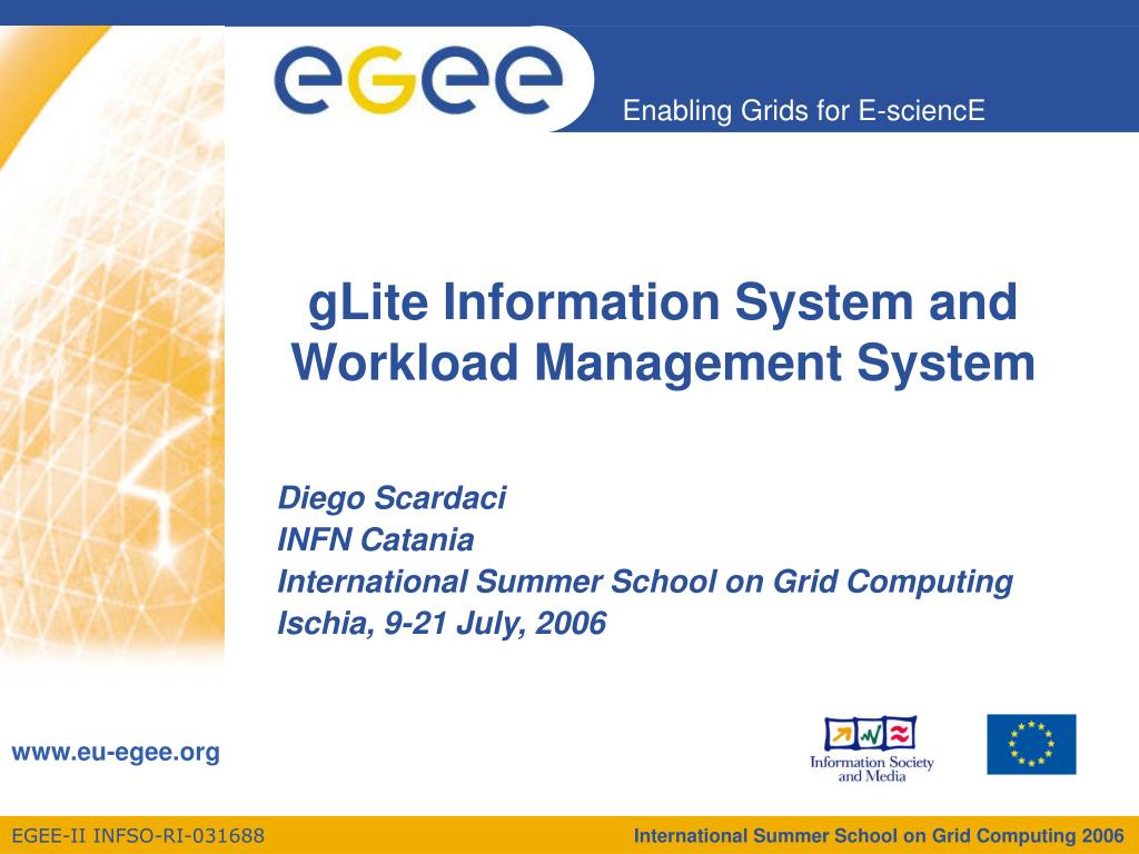 PPT - gLite Information System and Workload Management System ...