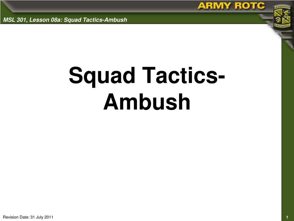 PPT - Squad Tactics- Ambush PowerPoint Presentation, free download - ID ...