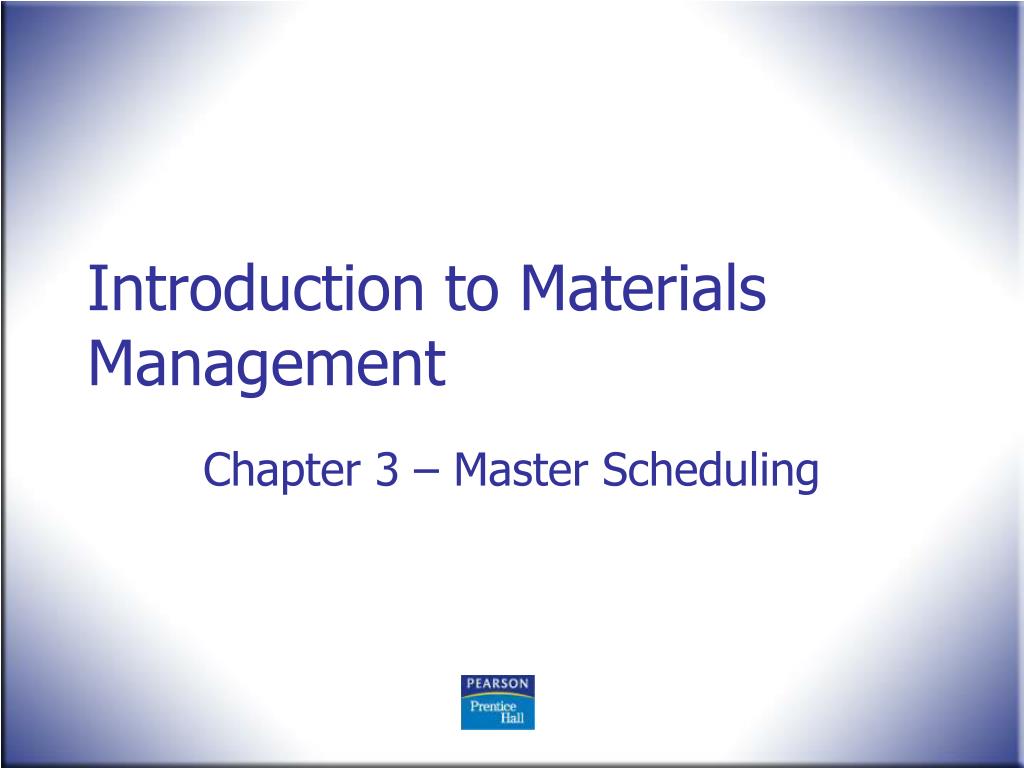 PPT - Introduction to Materials Management PowerPoint Presentation ...
