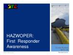 PPT - HazWOpER Refresher PowerPoint Presentation, free download - ID ...