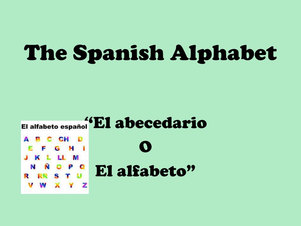 PPT - The Spanish Alphabet PowerPoint Presentation, free download - ID ...