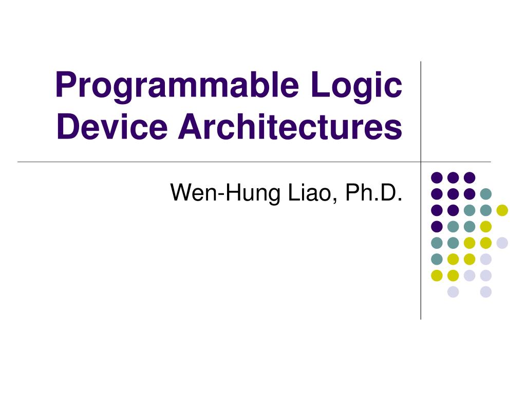 PPT - Programmable Logic Device Architectures PowerPoint Presentation ...