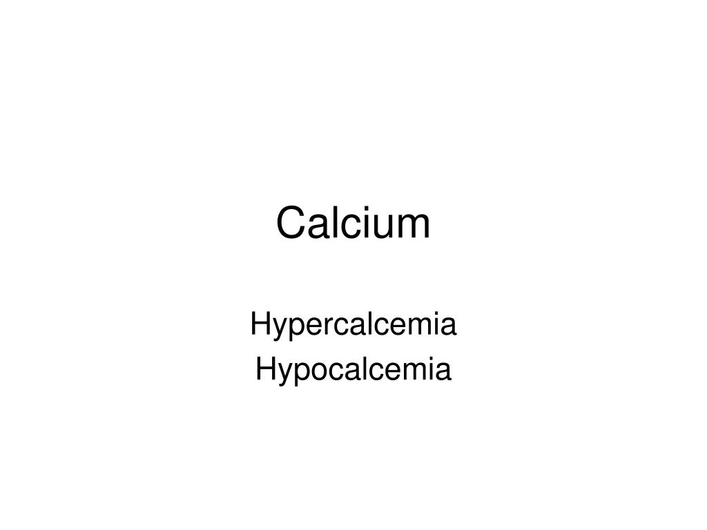 PPT - Calcium PowerPoint Presentation, free download - ID:3357302