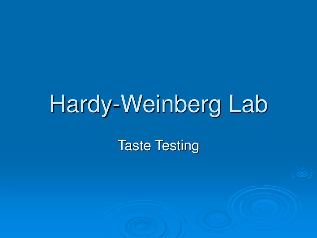 PPT - Understanding Taste Genetics: PTC Lab Experiment PowerPoint ...