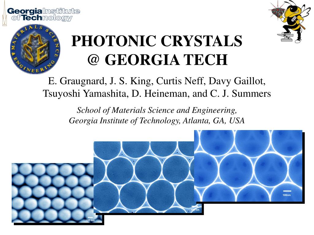 PPT - PHOTONIC CRYSTALS @ GEORGIA TECH PowerPoint Presentation, free ...