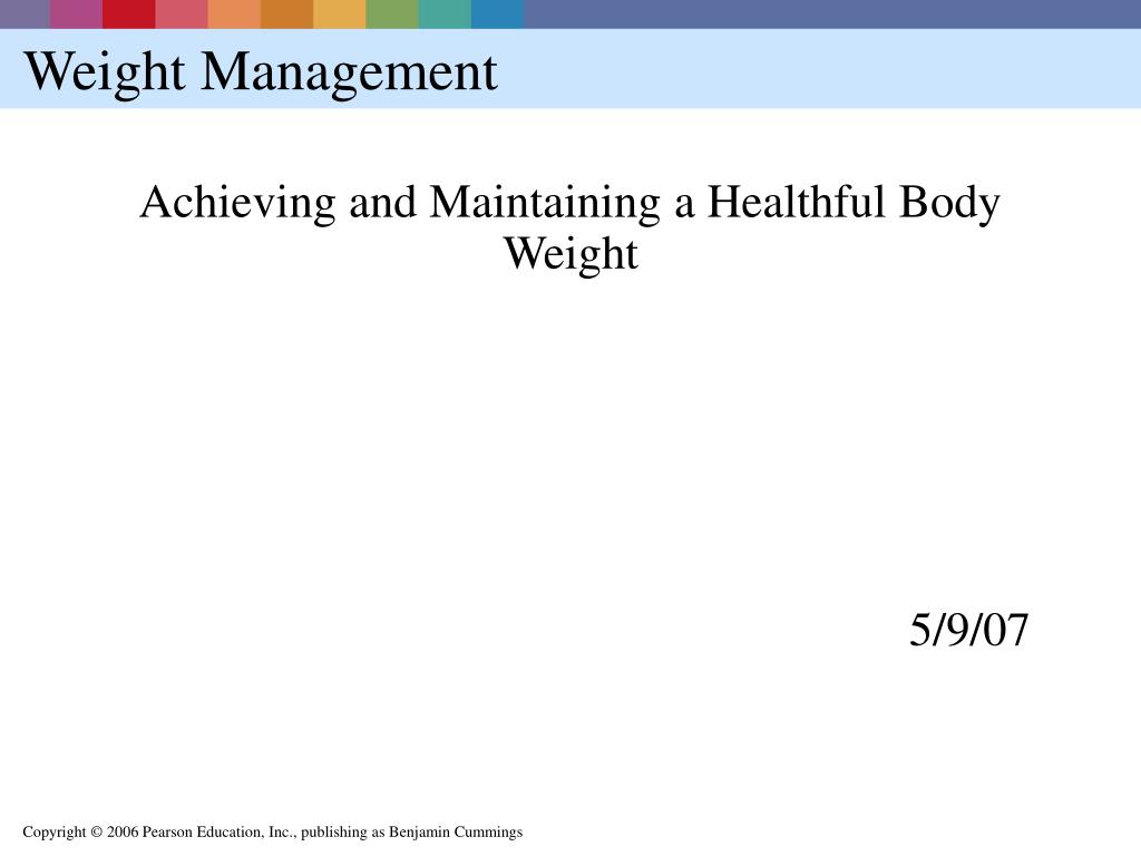 PPT - Weight Management PowerPoint Presentation, free download - ID:3359716