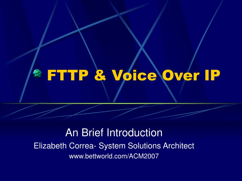 PPT - FTTP & Voice Over IP PowerPoint Presentation, free download - ID ...