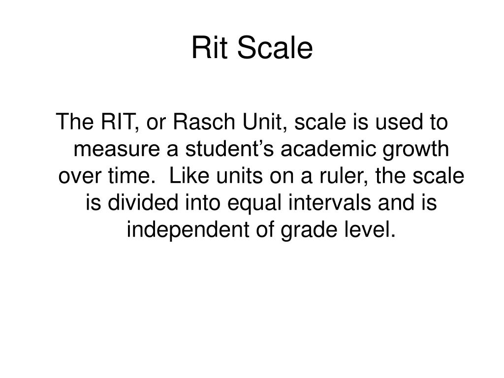 PPT - Rit Scale PowerPoint Presentation, free download - ID:3362552