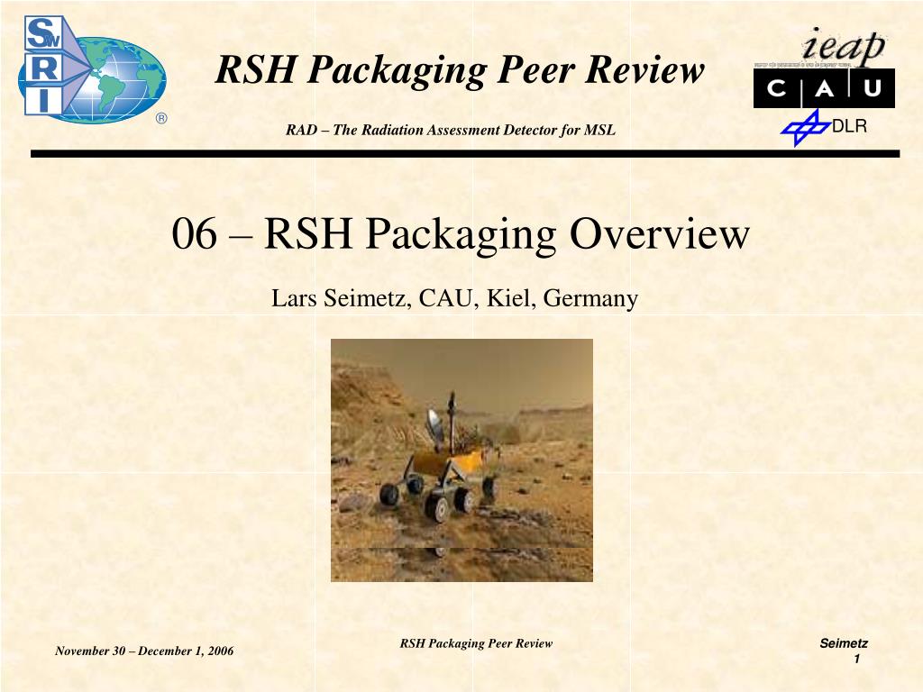 PPT - 06 – RSH Packaging Overview PowerPoint Presentation, free ...