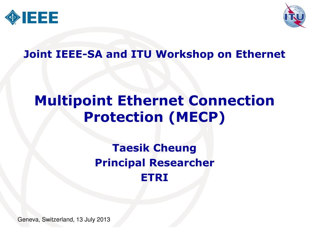 PPT - Multipoint Ethernet Connection Protection (MECP) PowerPoint ...
