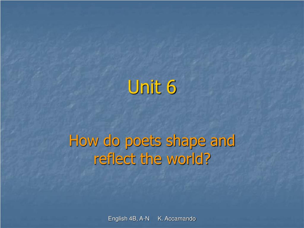 PPT - Unit 6 PowerPoint Presentation, free download - ID:3369332