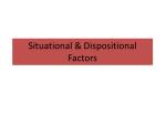 PPT - Topic 1: Situational vs. Dispositional Attribution PowerPoint ...