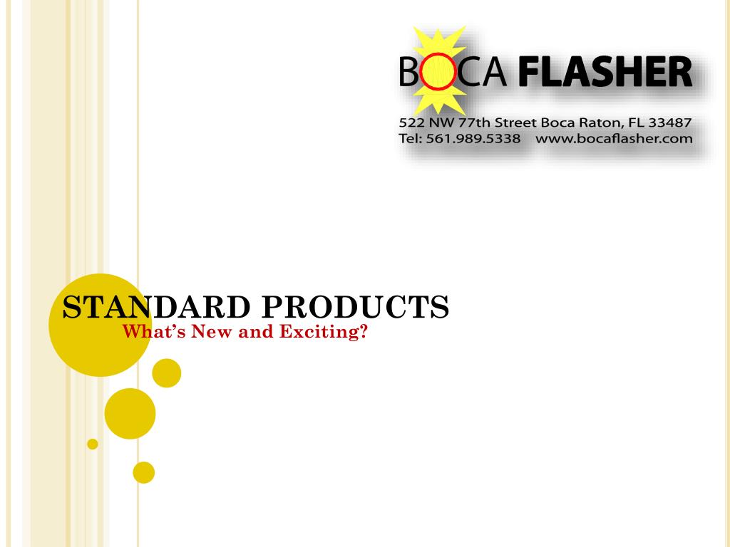 PPT - STANDARD PRODUCTS PowerPoint Presentation, free download - ID:3370028