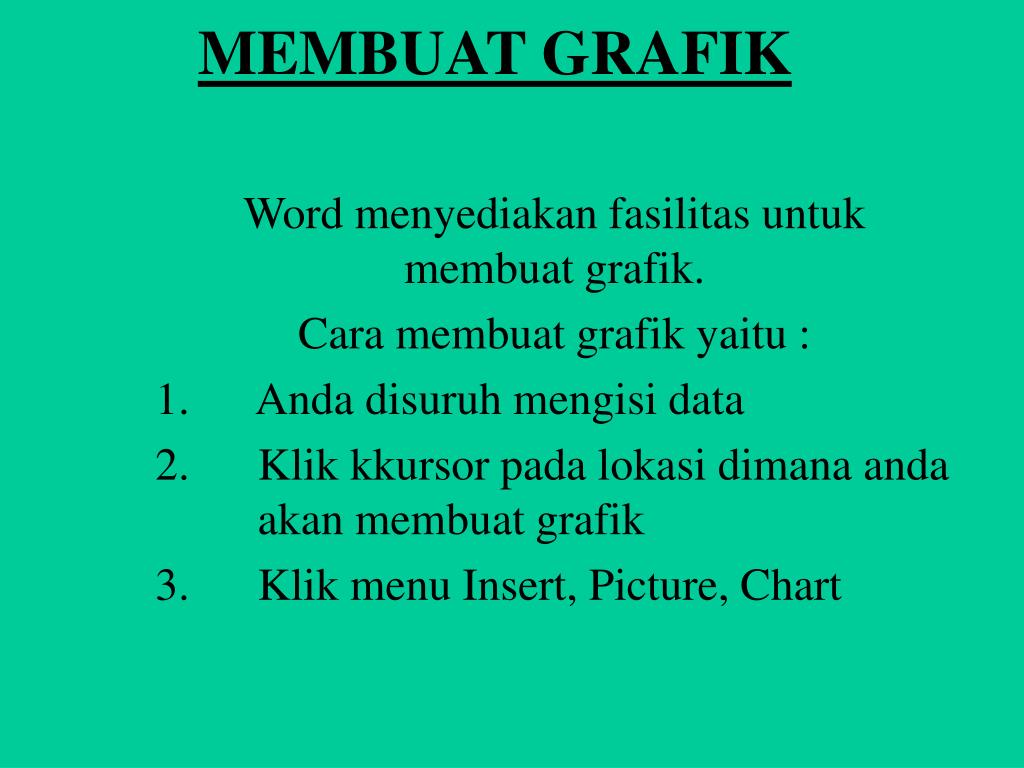 PPT - MEMBUAT GRAFIK PowerPoint Presentation, free download - ID:3370320