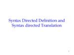 PPT - UNIT – 5 SYNTAX-DIRECTED TRANSLATION PowerPoint Presentation ...