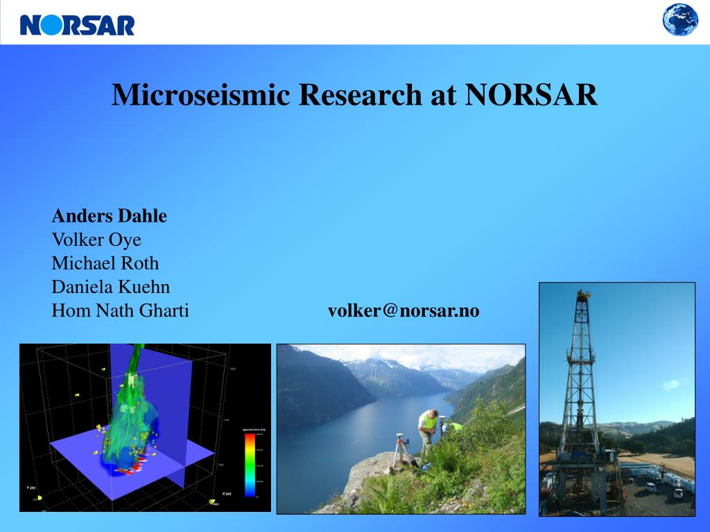 PPT - Microseismic Research at NORSAR PowerPoint Presentation, free download - ID:3370614