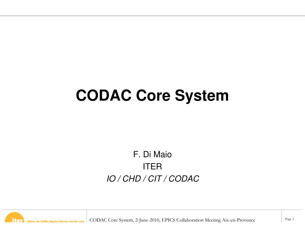 PPT - CODAC Core System PowerPoint Presentation, free download - ID:3370687