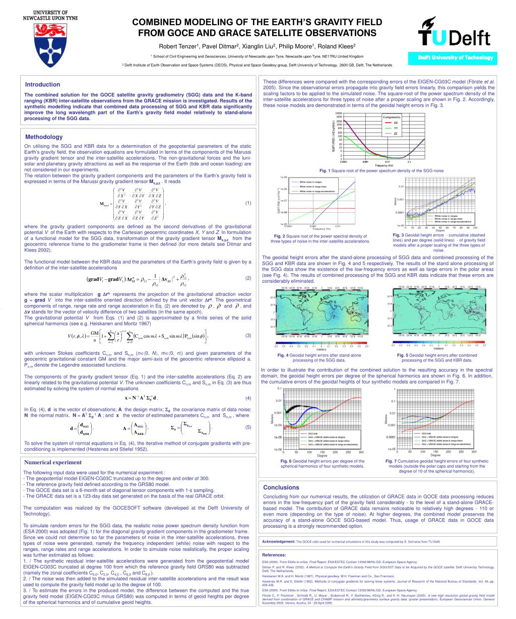 PPT - COMBINED MODELING OF THE EARTH’S GRAVITY FIELD FROM GOCE AND ...
