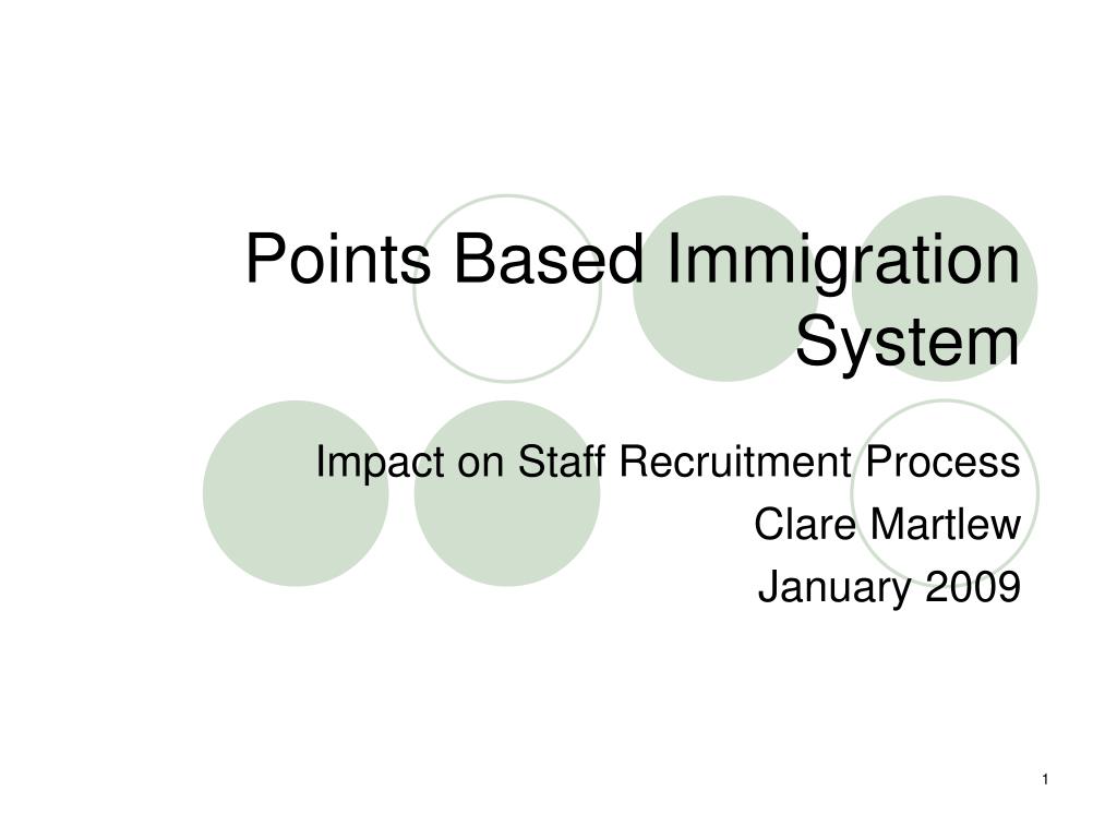 PPT - Points Based Immigration System PowerPoint Presentation, free ...